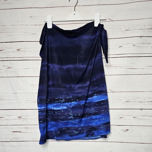 Miraclesuit | Swim | Miraclesuit Blue Swim Coverup Sarong Skirt | Poshmark